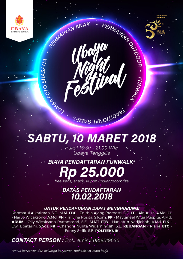 Ubaya Night Festival - Universitas Surabaya (UBAYA)