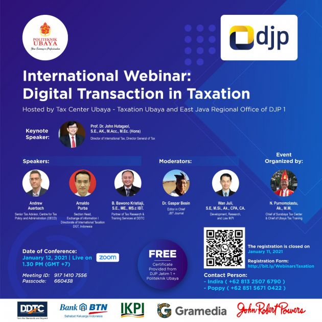 Ada Webinar Internasional Soal Pajak dan Transaksi Digital, Tertarik ...