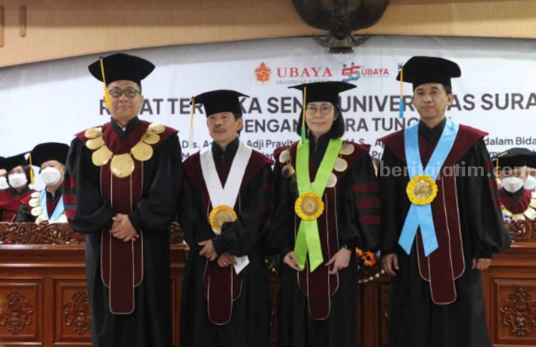Universitas Surabaya Kukuhkan Tiga Guru Besar Baru - Universitas Surabaya (UBAYA)