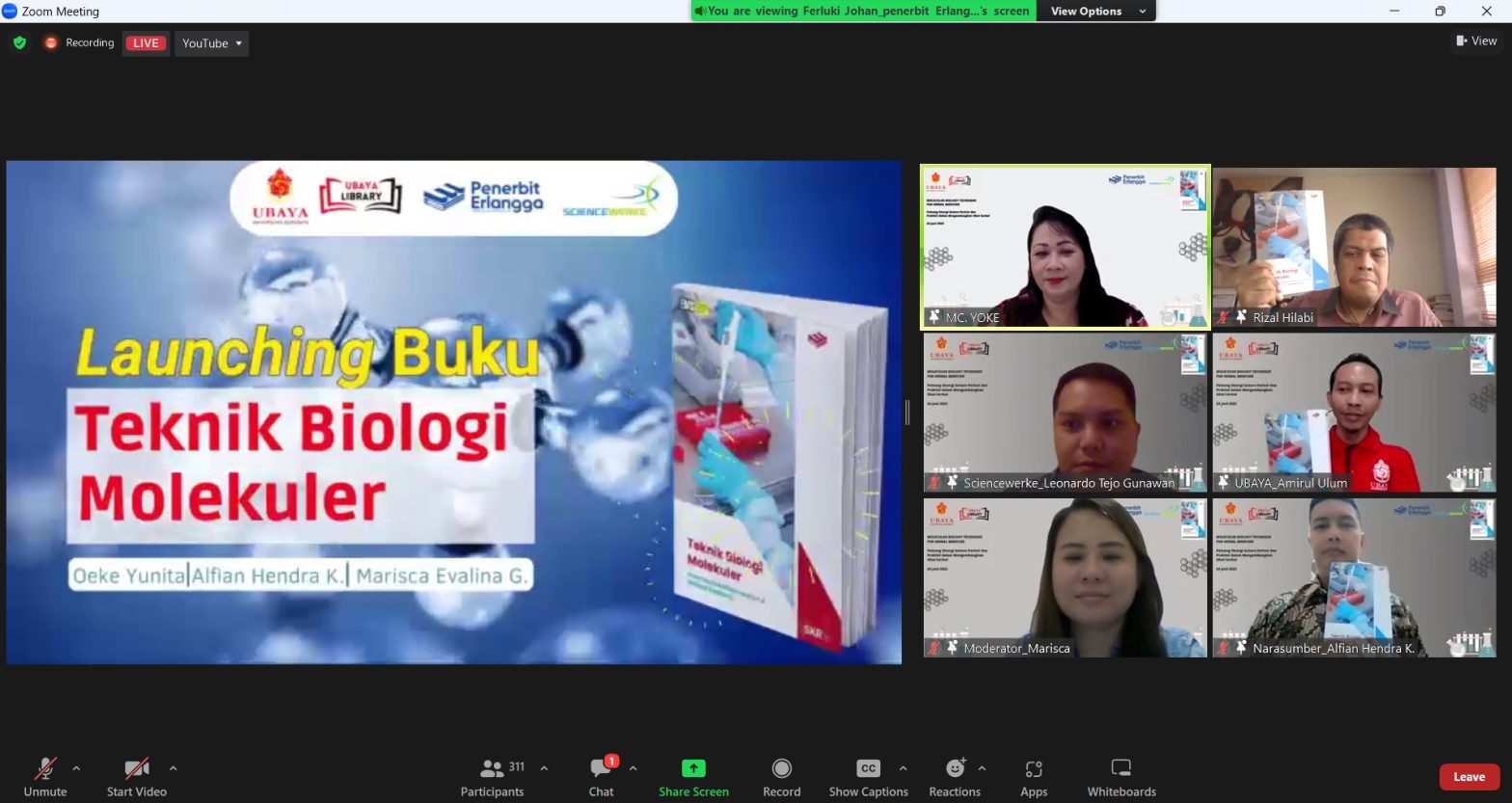 Buku Biologi Molekuler Karya Dosen Farmasi Ubaya Resmi Diluncurkan ke ...