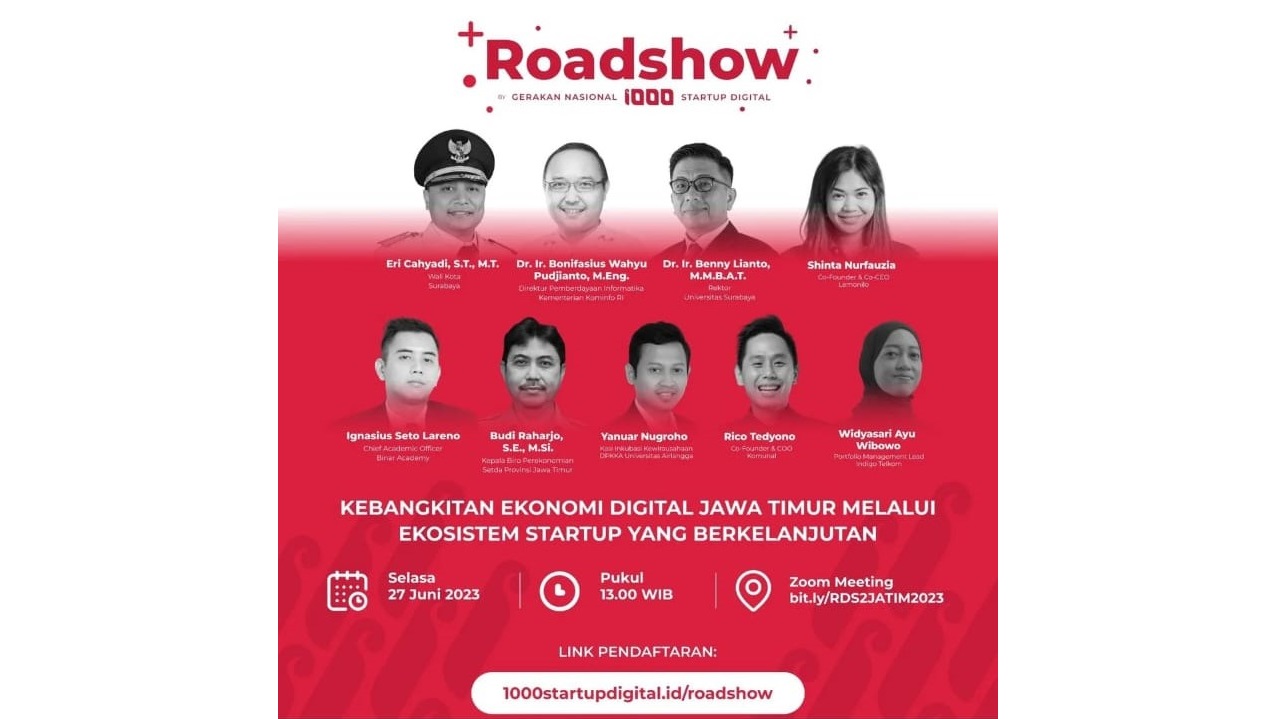 Rektor Ubaya Roadshow Bersama Gerakan Nasional 1000 Startup Digital ...