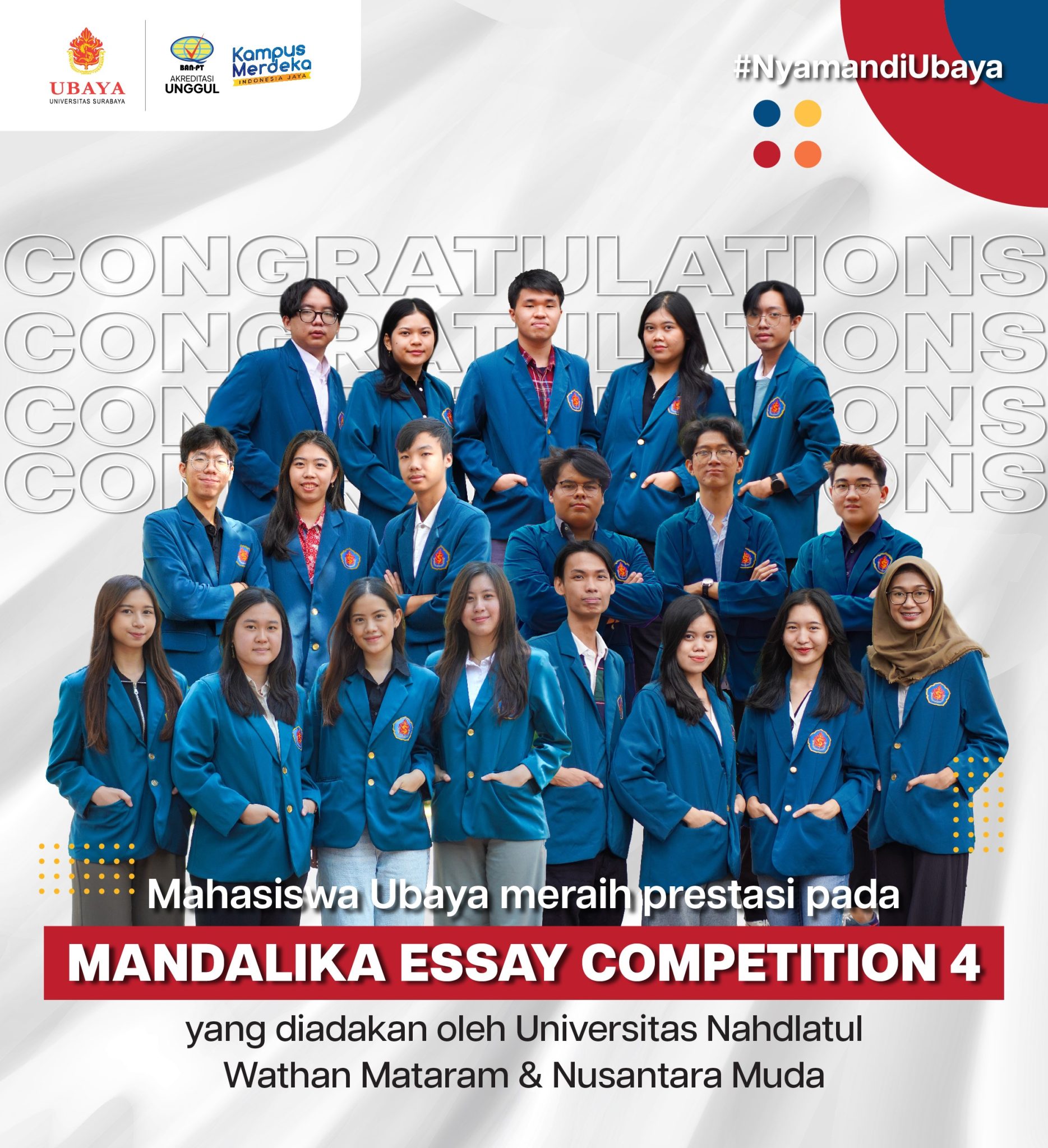 Mahasiswa Ubaya Borong Medali Pada Lomba Nasional Mandalika Essay ...